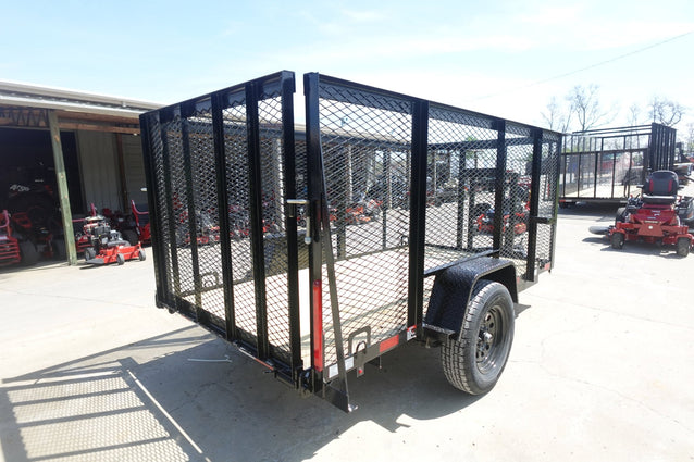 5x10 Straight Deck Debris Loader Utility Trailer (1) 3500lb Axle - SLE ...