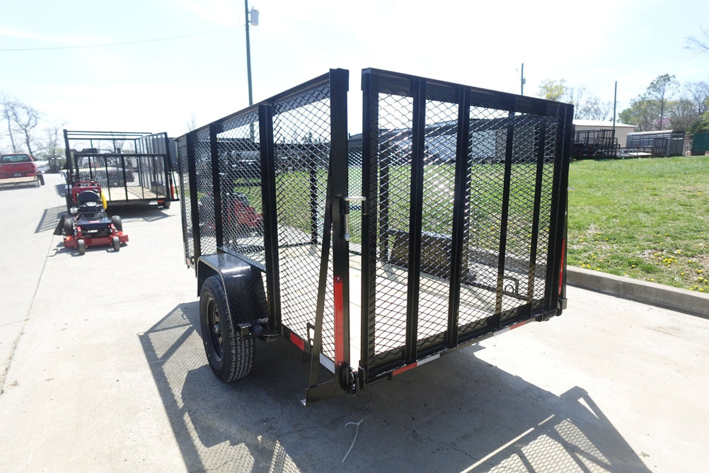 5x10 Straight Deck Debris Loader Utility Trailer (1) 3500lb Axle - SLE ...