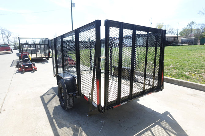 5x10 Straight Deck Debris Loader Utility Trailer (1) 3500lb Axle - SLE ...