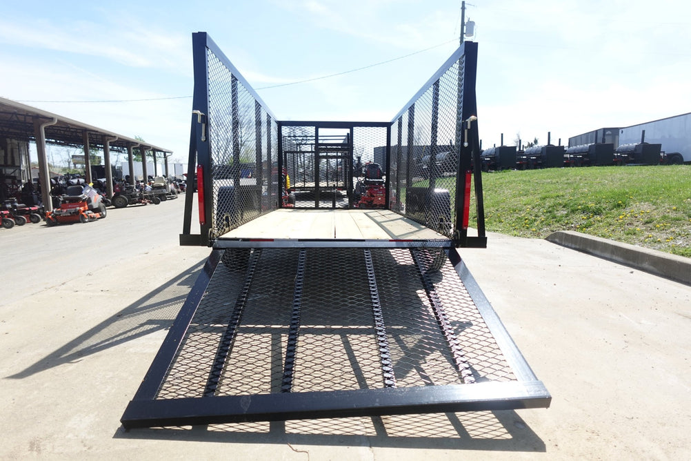 5x10 Straight Deck Debris Loader Utility Trailer (1) 3500lb Axle - SLE ...