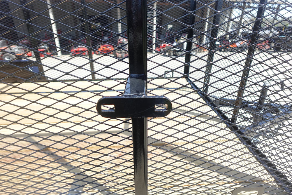7' x 18' Tandem Straight Deck Utility Trailer 6ft Mesh Sides 7K GVWR ...