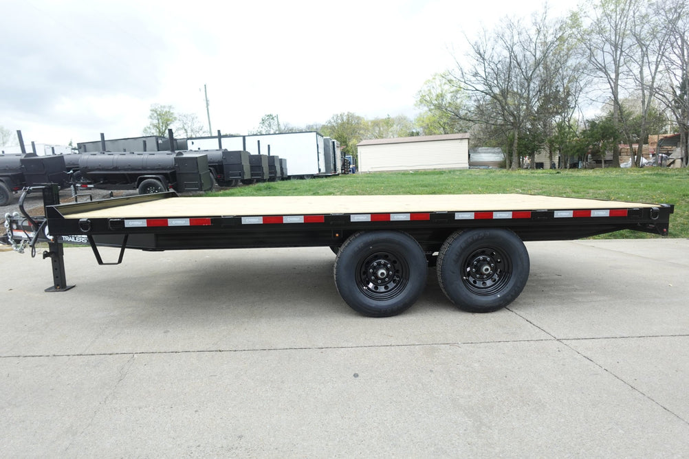 8.5x16 I-Beam Deckover Equipment Trailer (2) 7k axles 14k GVWR - SLE ...