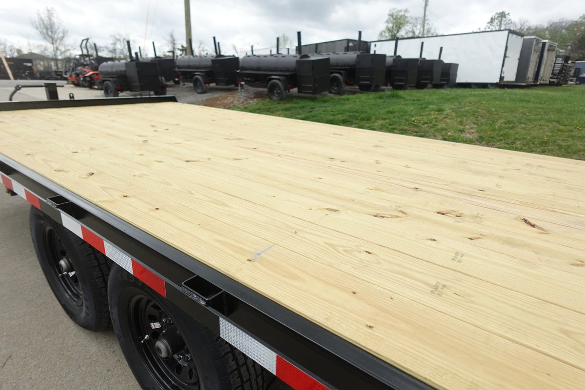 8.5x16 I-Beam Deckover Equipment Trailer (2) 7k axles 14k GVWR - SLE ...