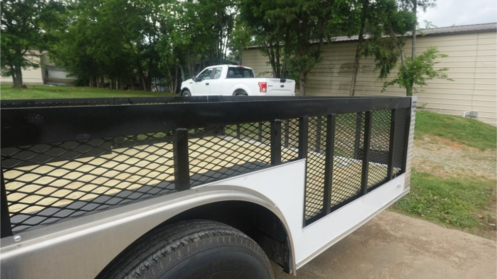 8.5x20 White Enclosed Hybrid Utility Trailer (2) 7,000lb Axles - SLE ...