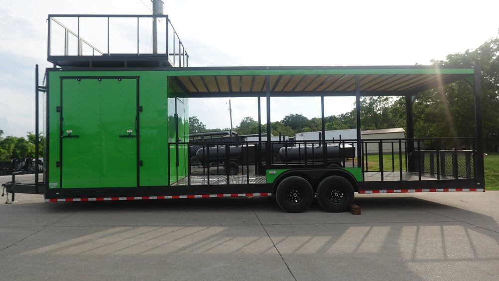 Enclosed Trailer 8.5' X 30' Lime Green Hybrid Drone and Equipment ...
