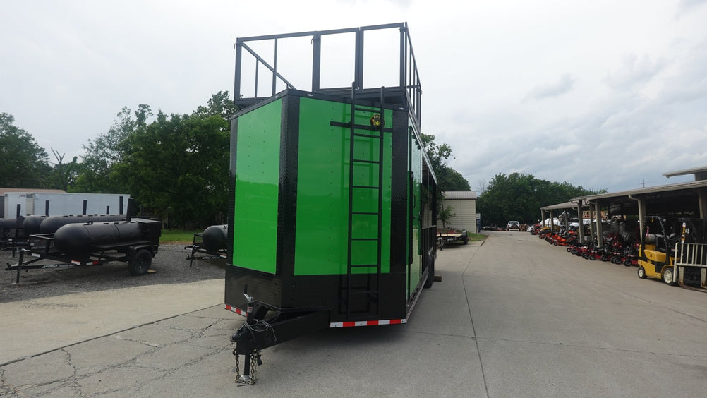 Enclosed Trailer 8.5' X 30' Lime Green Hybrid Drone and Equipment ...