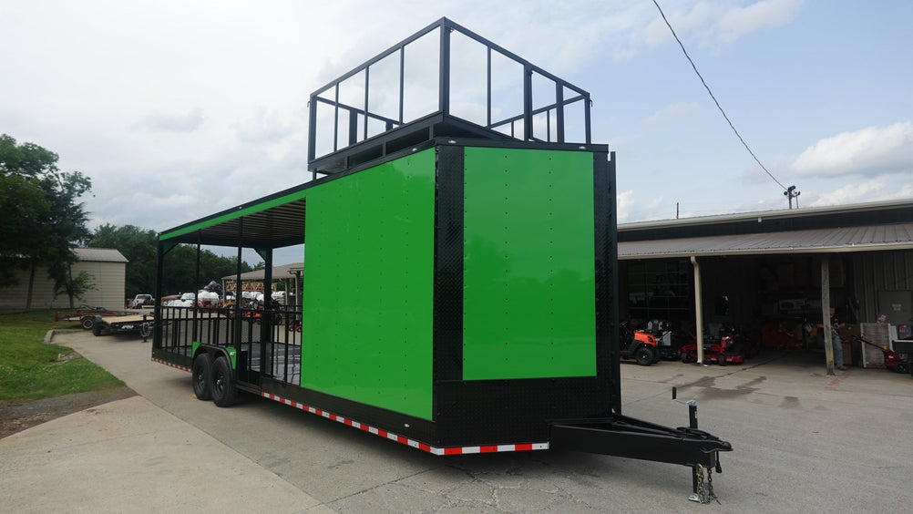 Enclosed Trailer 8.5' X 30' Lime Green Hybrid Drone and Equipment ...