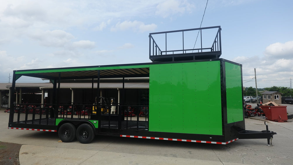 Enclosed Trailer 8.5' X 30' Lime Green Hybrid Drone and Equipment ...