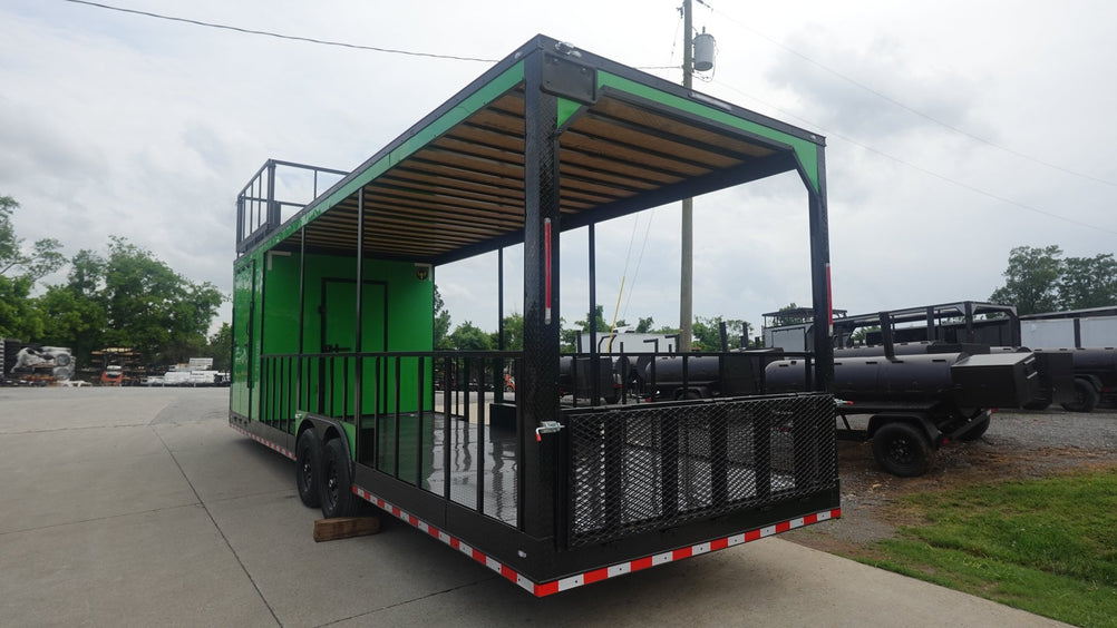 Enclosed Trailer 8.5' X 30' Lime Green Hybrid Drone and Equipment ...