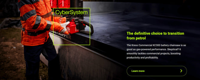 Kress KC300.9 Commercial-Grade 60V 16" Chainsaw (Tool Only)