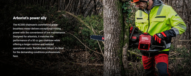 Kress KC300.9 Commercial-Grade 60V 16" Chainsaw (Tool Only)