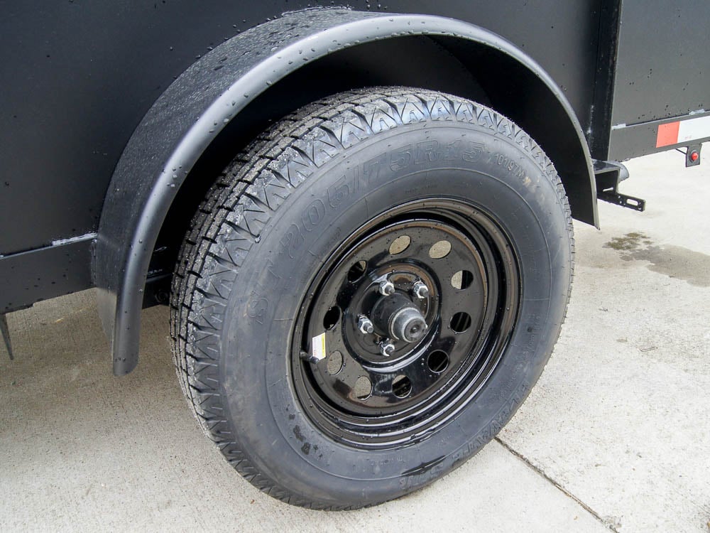 5x10 Utility Trailer with 18in Metal Sides 3500lb Axle - SLE Equipment