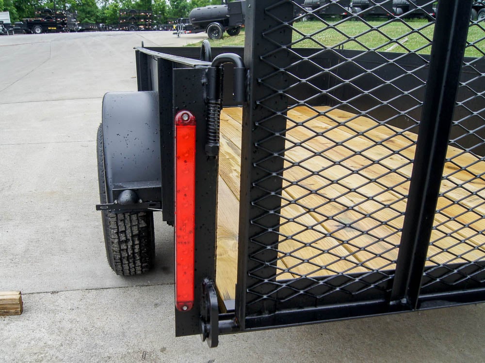 5x10 Utility Trailer with 18in Metal Sides 3500lb Axle - SLE Equipment
