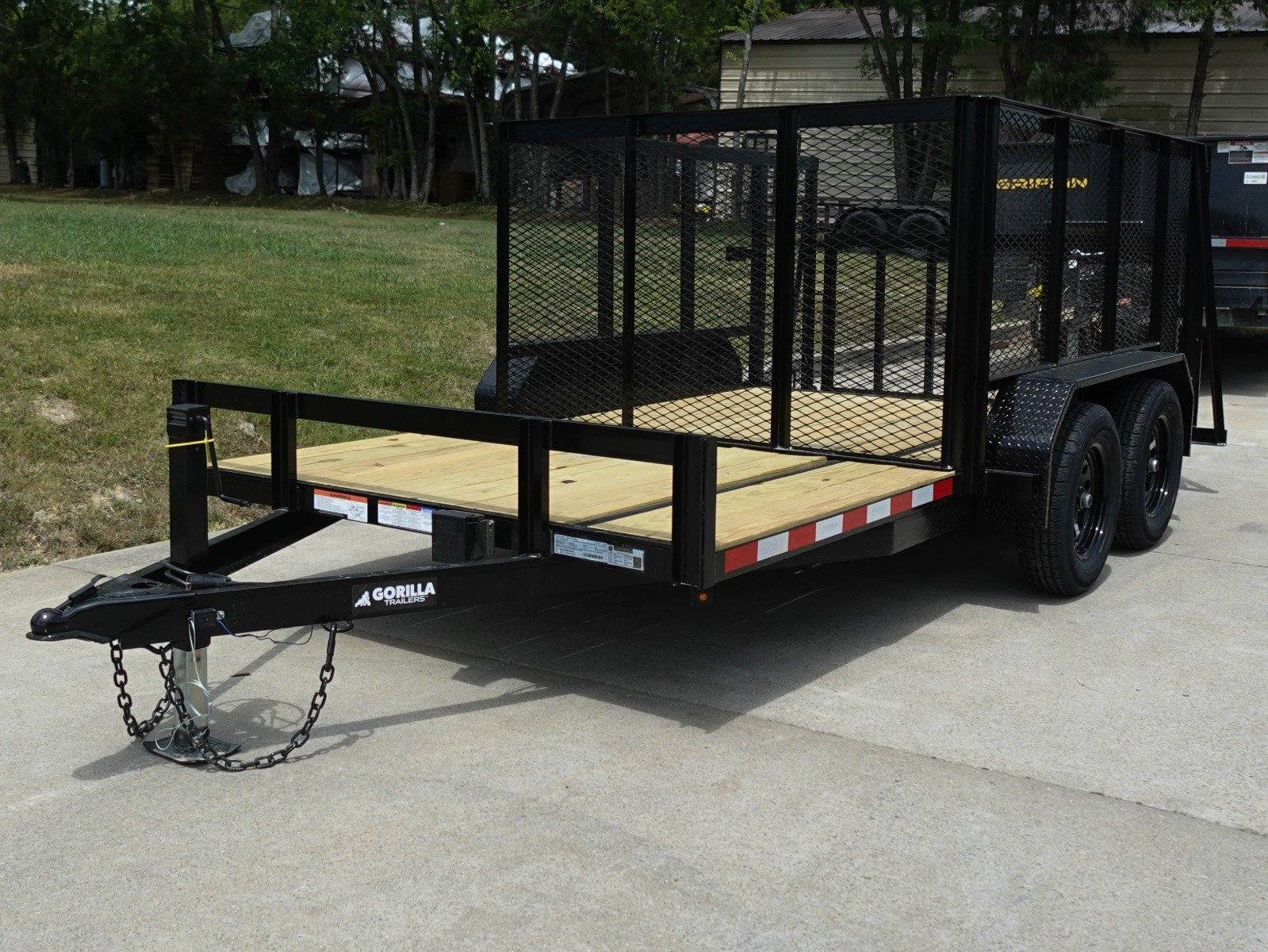 6.4x14 Dovetail Utility Open Deck Trailer (2) 3500 Axles Porta Potty a