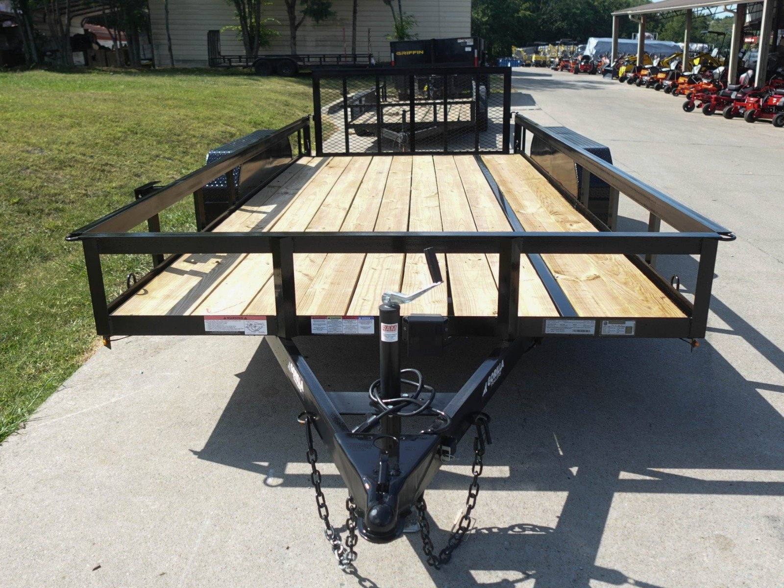 7x16 Utility Trailer Dovetail Powder Coated (2) 3,500lb Axles 7K GVWR