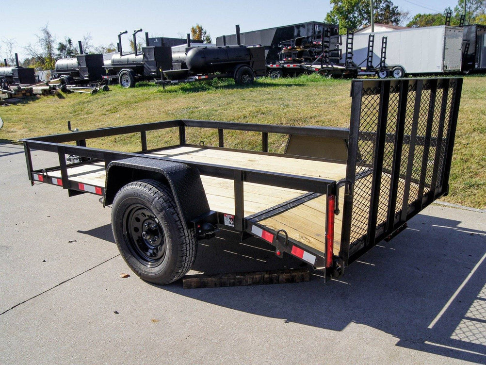 6.4x10 Powder Coated Dovetail Utility Trailer 3,500lb Axle