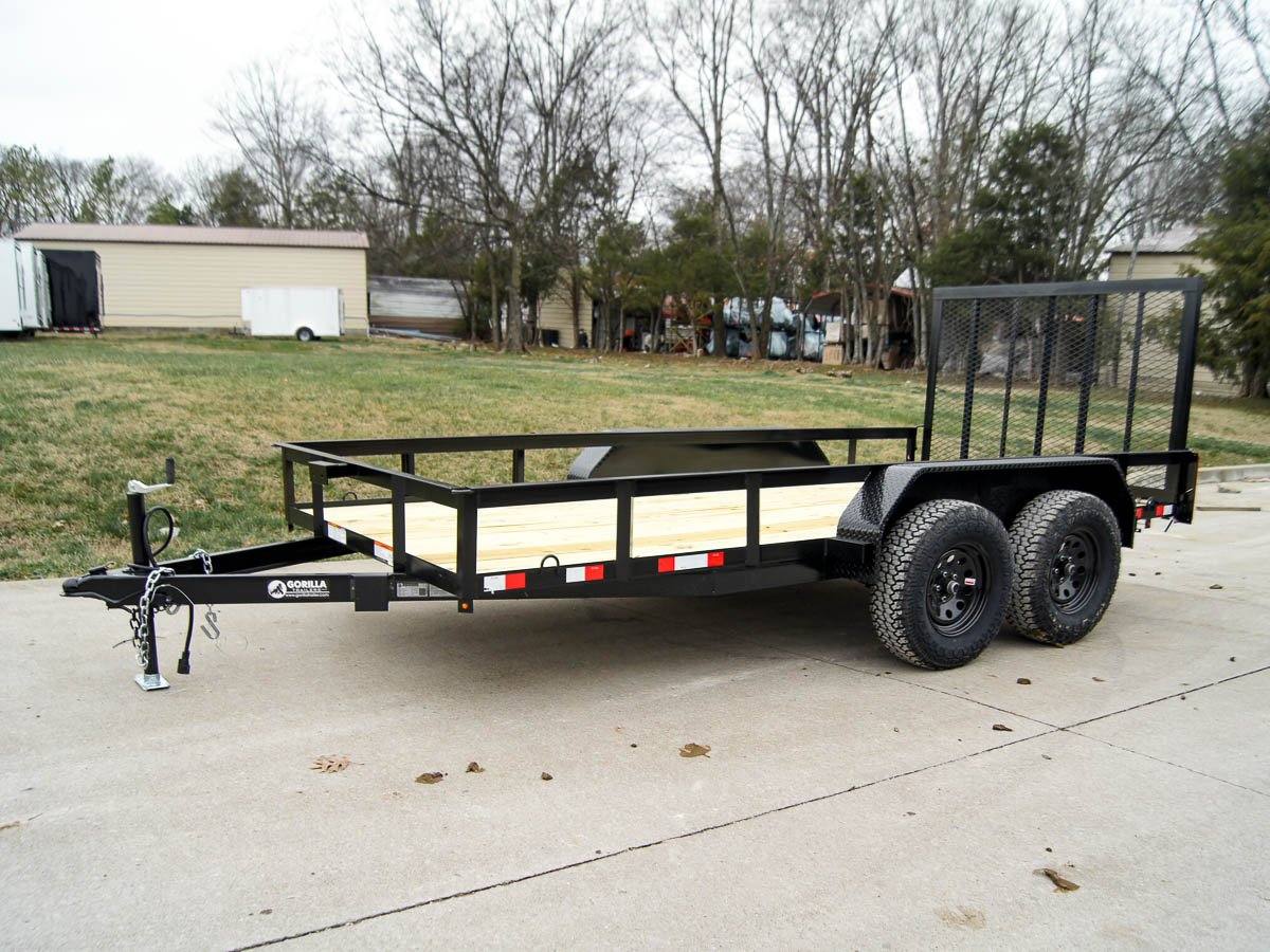 6.4x14 Straight Deck Off Road ATV/UTV Utility Trailer (2) 3,500lb Axle
