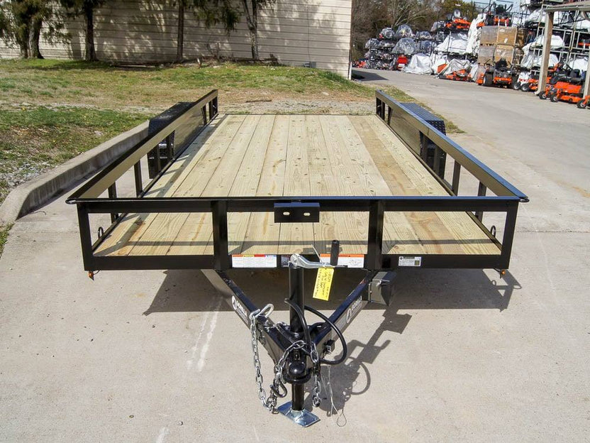 7x18 Straight Deck Utility Trailer (2) 3,500lb Axles - No Gate