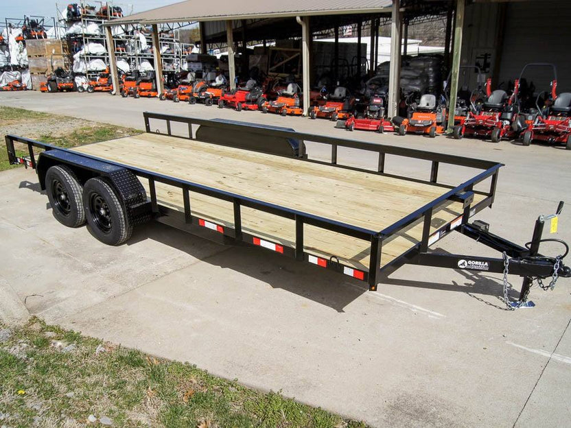 7x18 Straight Deck Utility Trailer (2) 3,500lb Axles - No Gate