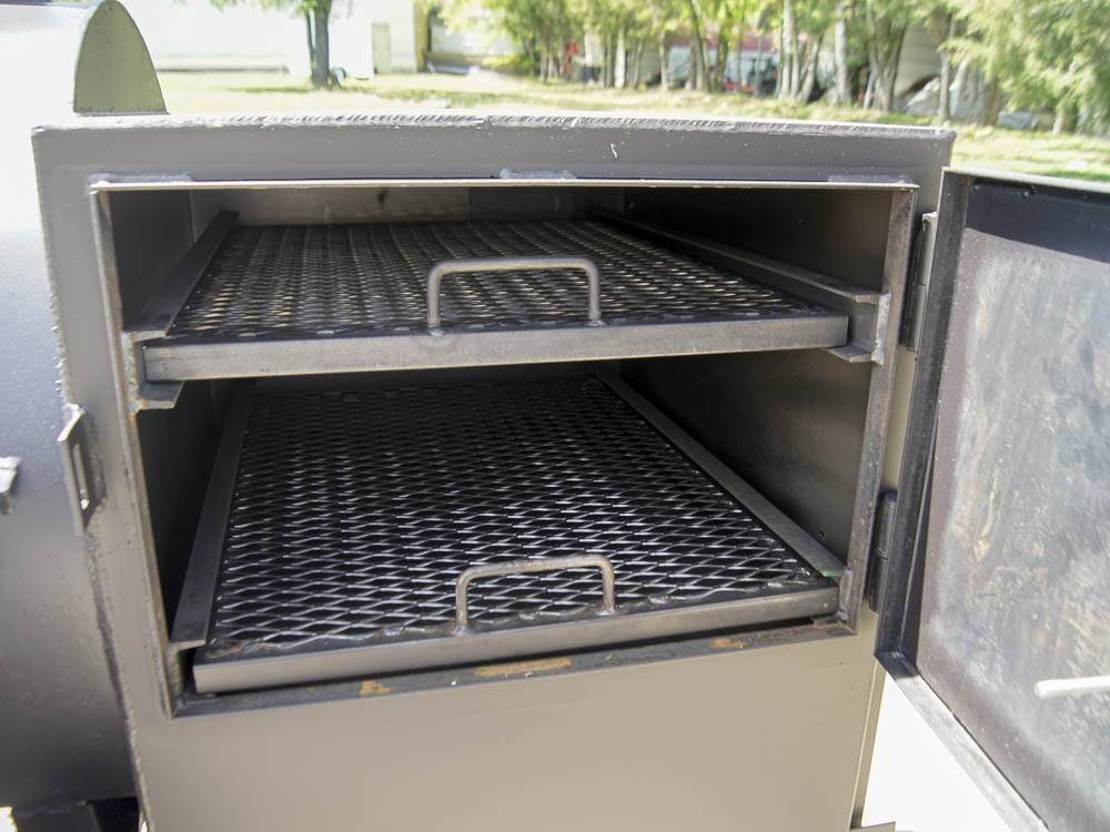 330 Gallon Pull Behind BBQ Smoker with Round Charcoal Grill 3500lb Axl