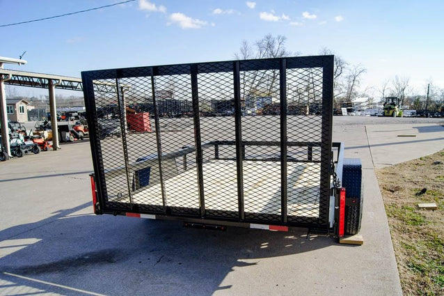7x10 Powder Coated Straight Deck Utility Trailer 3,500lb Axles Tall Ga