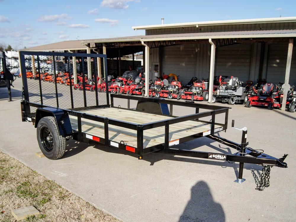7x10 Powder Coated Straight Deck Utility Trailer 3,500lb Axles Tall Ga