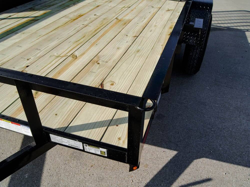 7x10 Powder Coated Straight Deck Utility Trailer 3,500lb Axles Tall Ga