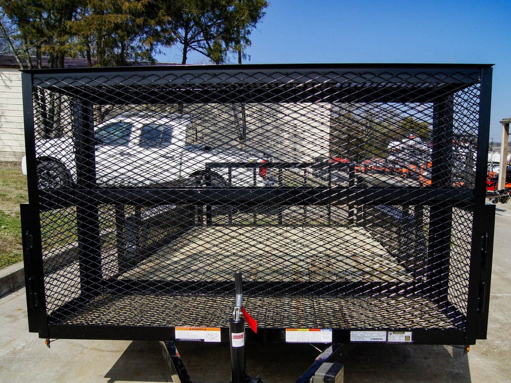 7x14 Powder Coated Dovetail Utility Trailer Stacked Baskets (2) 3,500l