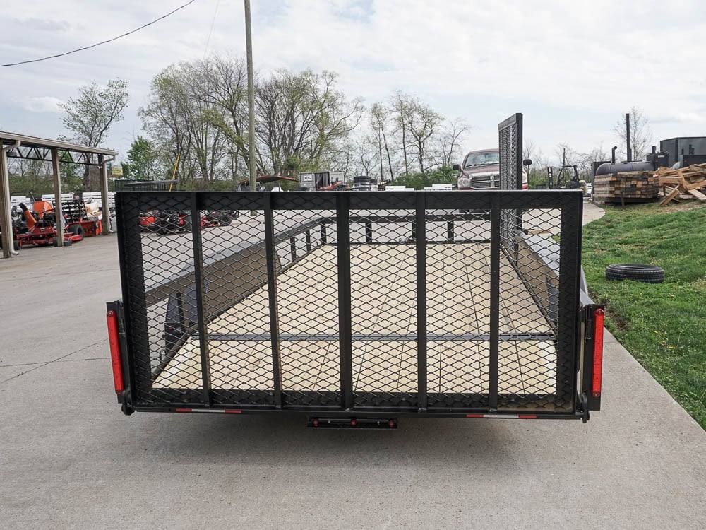 6.4x14 Tandem Dovetail Utility Trailer with Side Gate