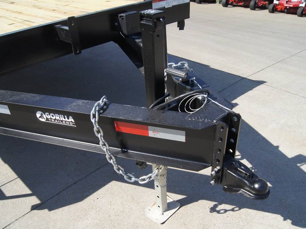8.5x20 Deckover I-Beam Trailer (2) 5,200lb Axles Stand-Up Ramps 10k GV