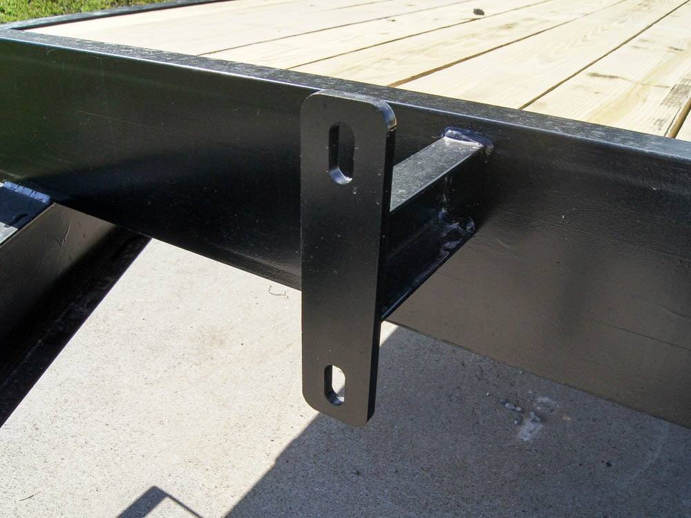 8.5x20 Deckover I-Beam Trailer (2) 5,200lb Axles Stand-Up Ramps 10k GV
