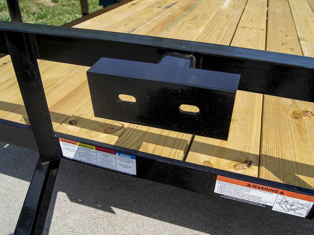 6.4x12 Straight Deck Utility Trailer 3,500lb Axles Tall Gate