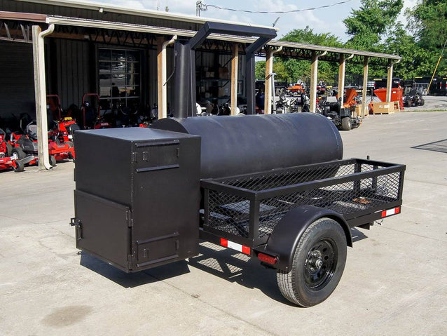250 Gallon Pull-Behind BBQ Smoker Single Door with Counterweight 3500l