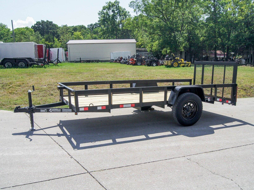 5x12 Powder Coated Dovetail Utility Trailer With Gate 3500lb Axle