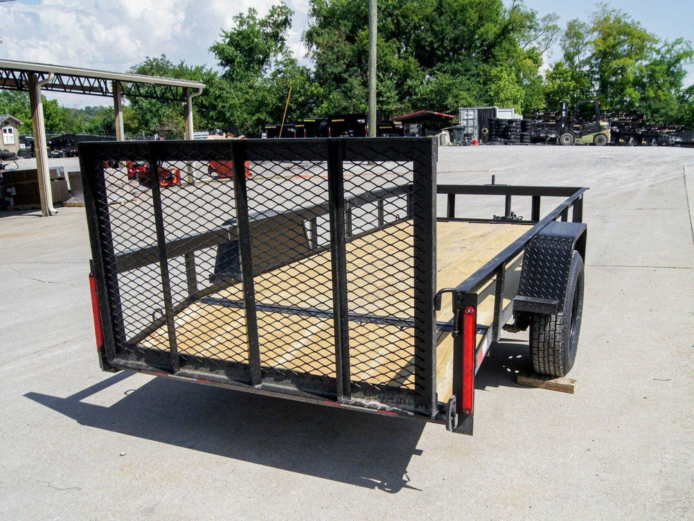 5x12 Powder Coated Dovetail Utility Trailer With Gate 3500lb Axle