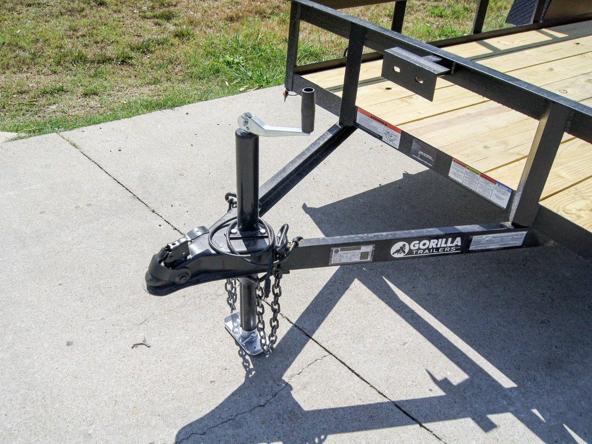 5x12 Powder Coated Dovetail Utility Trailer With Gate 3500lb Axle