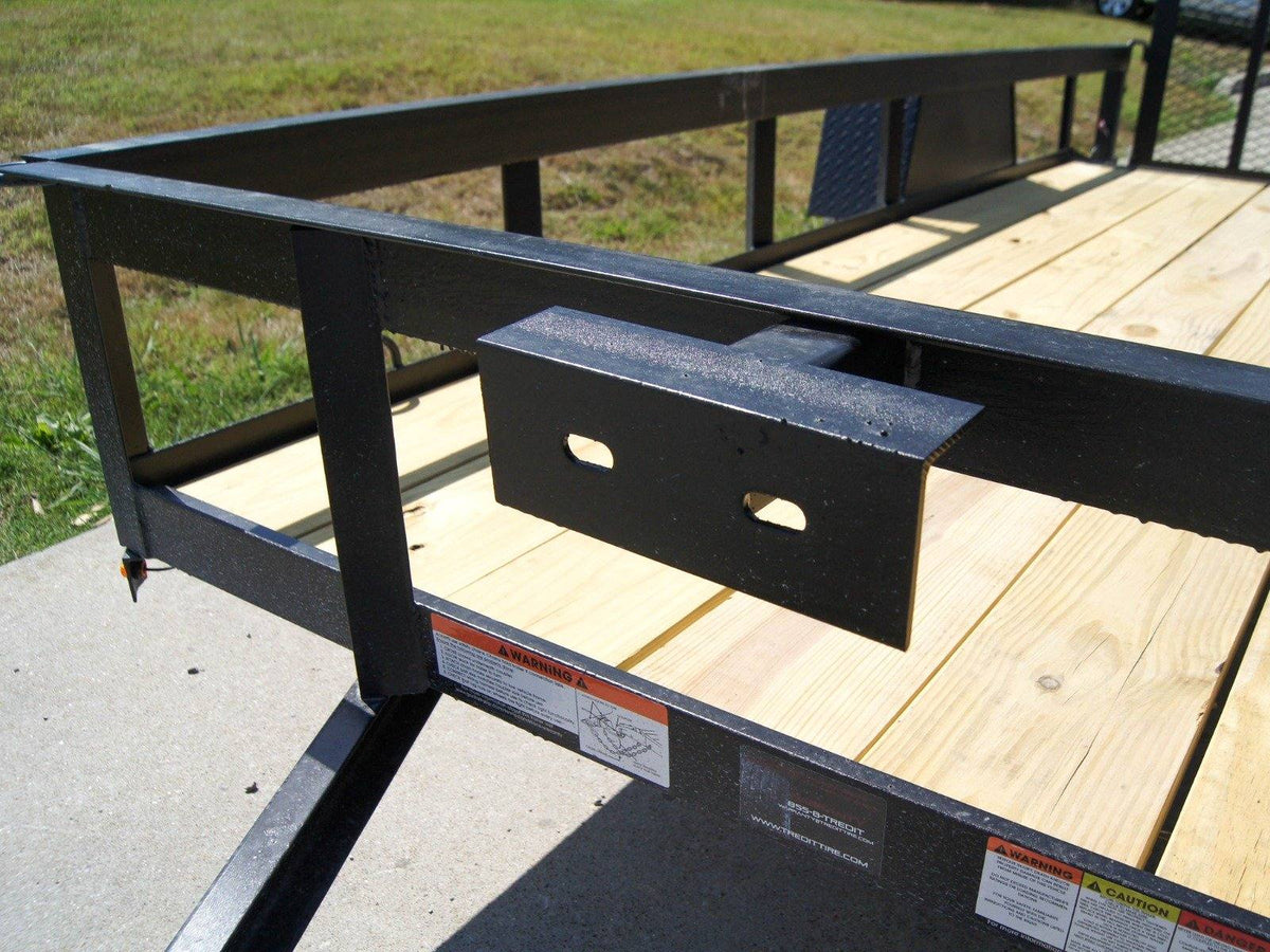 5x12 Powder Coated Dovetail Utility Trailer With Gate 3500lb Axle
