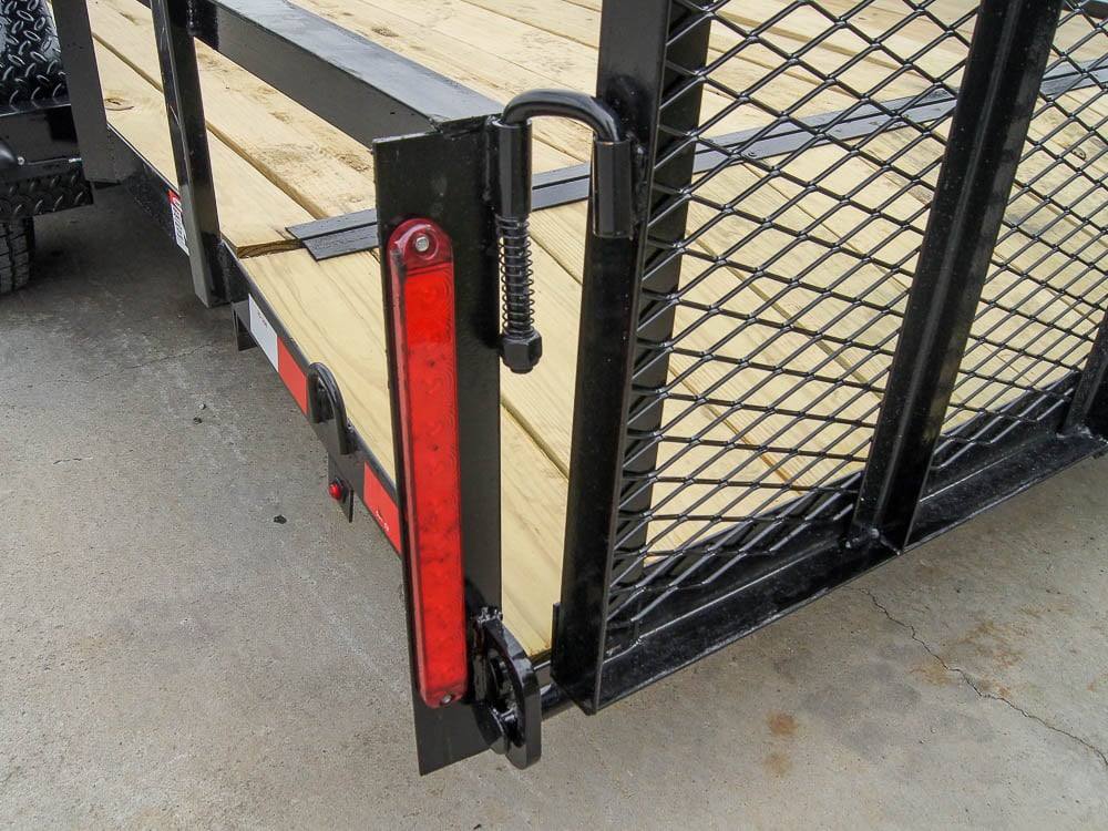 7x18 Dovetail Utility Trailer with Side Gate (2) 3,500lb Axles