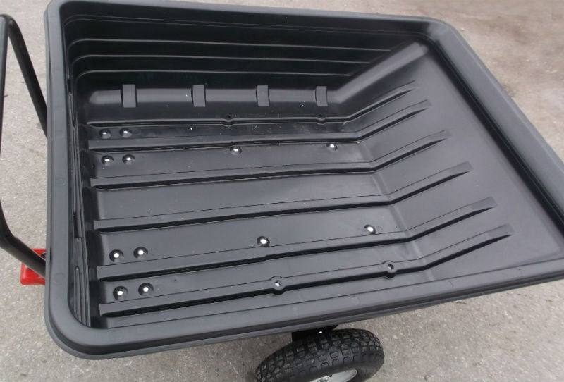 Husqvarna 585607103 Poly Pull-Behind Dump Cart 500 lb Black