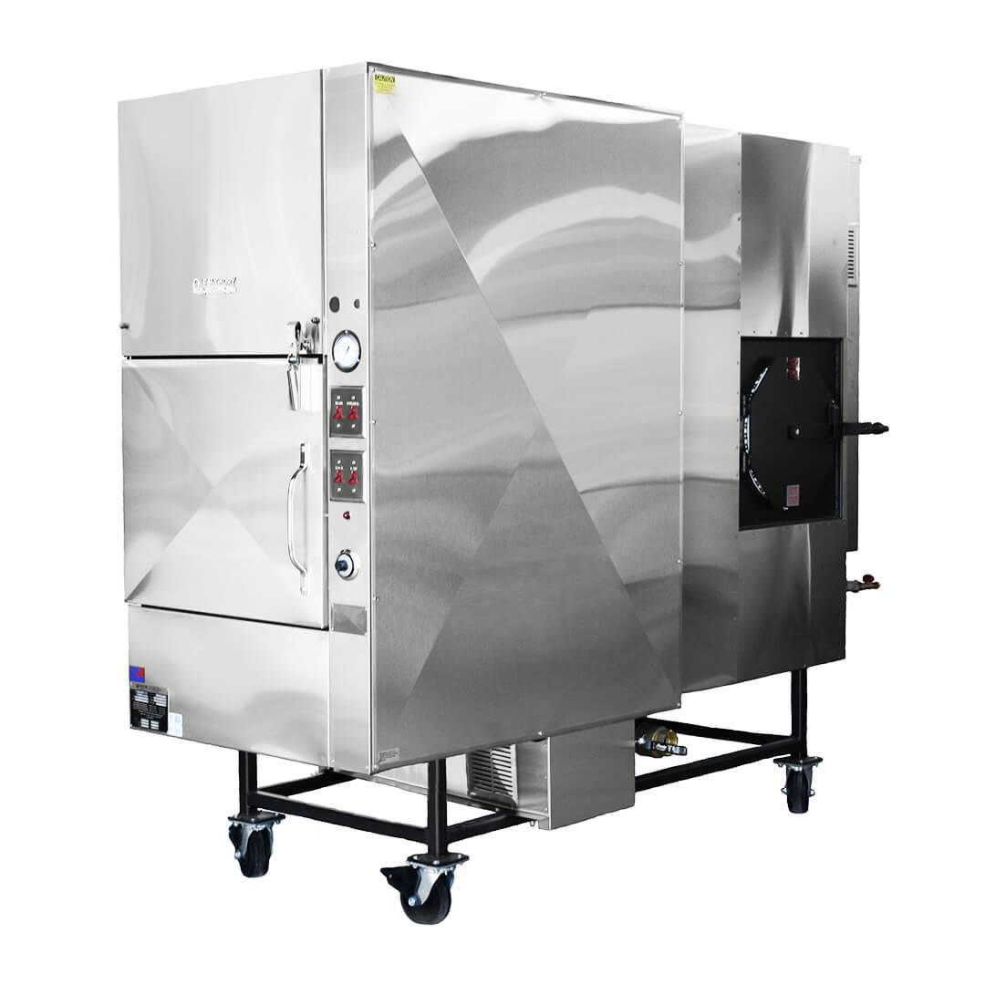 Ole Hickory Pits Model EL-ES BBQ Smoker Rotating 33 sq. ft. Surface