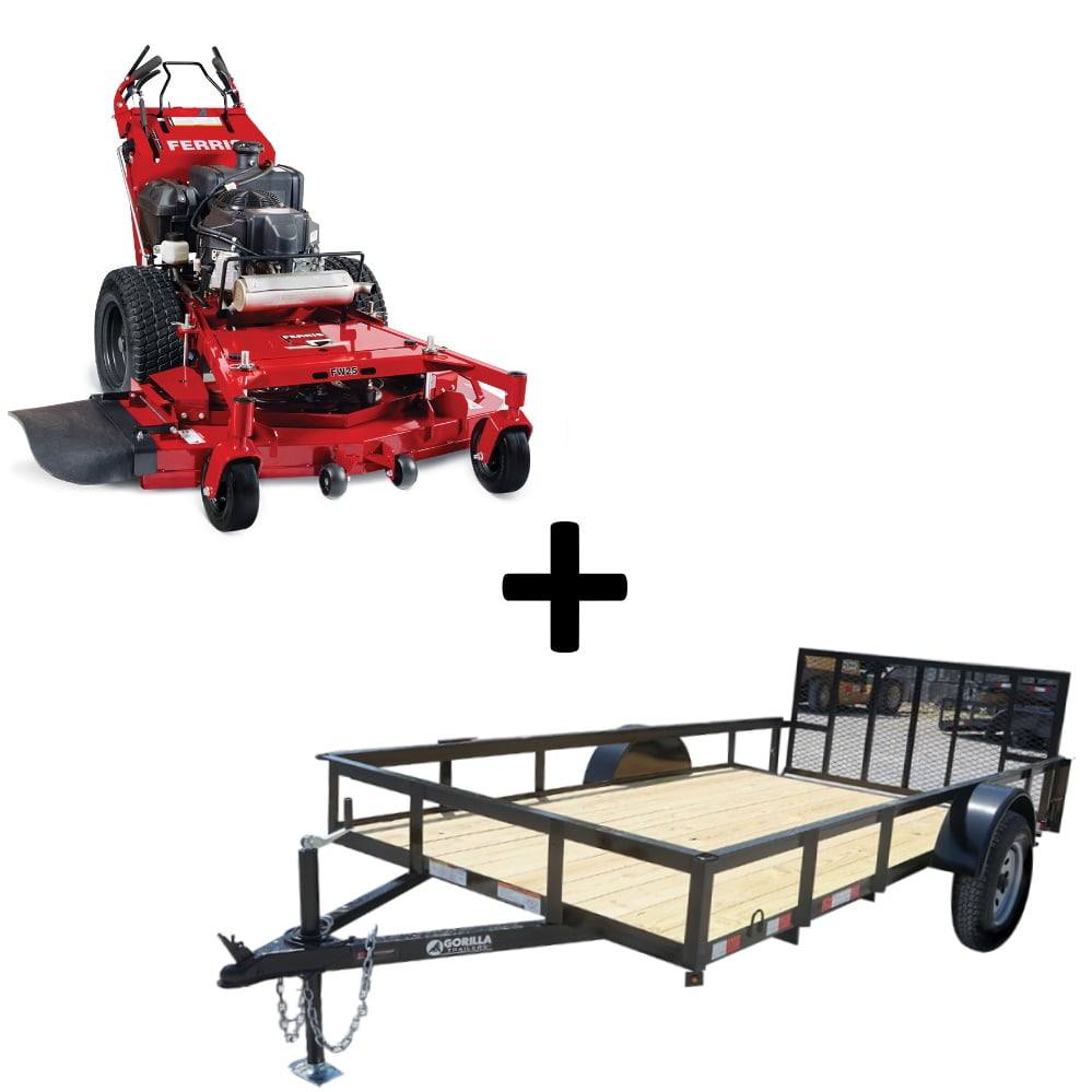 Ferris 5901887 FW25 48" Walk Behind Mower Util Trailer Package
