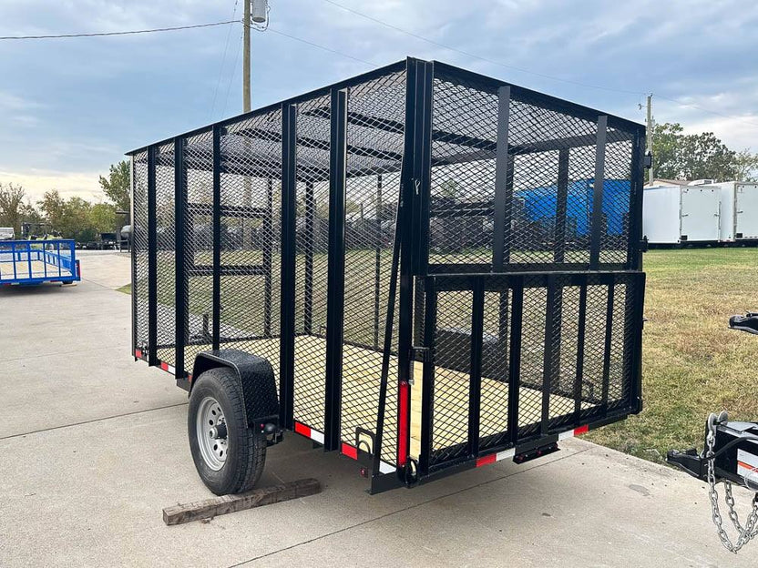 6.4x12 Straight Deck Aluminum Can Recycle Utility Trailer 3,500lb Axle