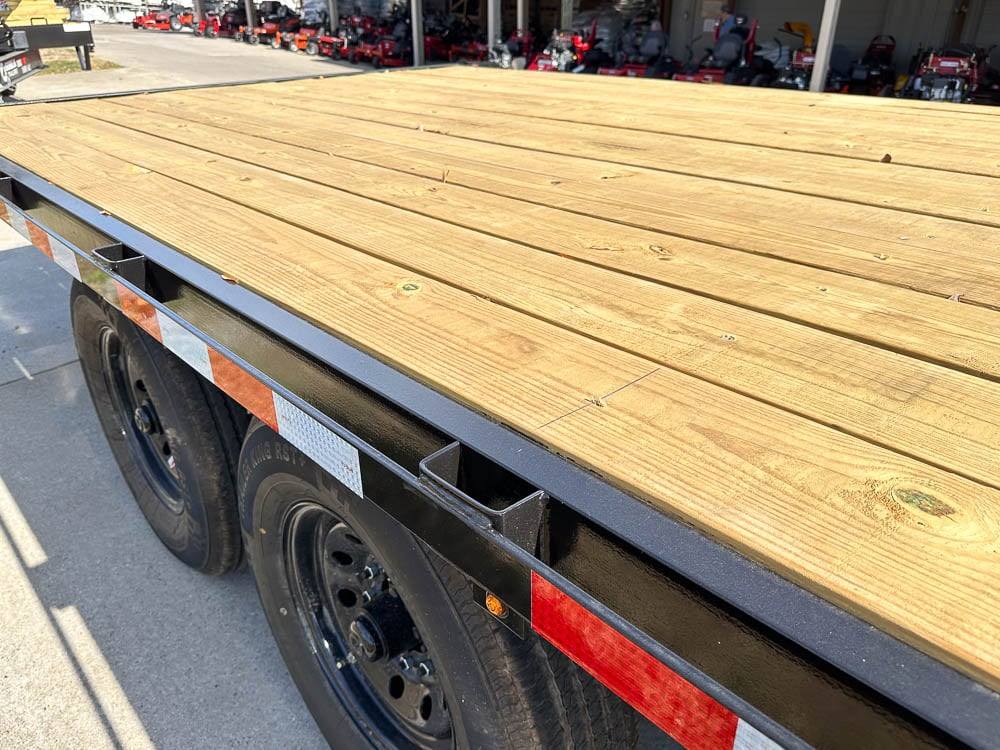 8.5x18 Deckover Trailer (2) 7,000lb Axles with Slide Out Ramps