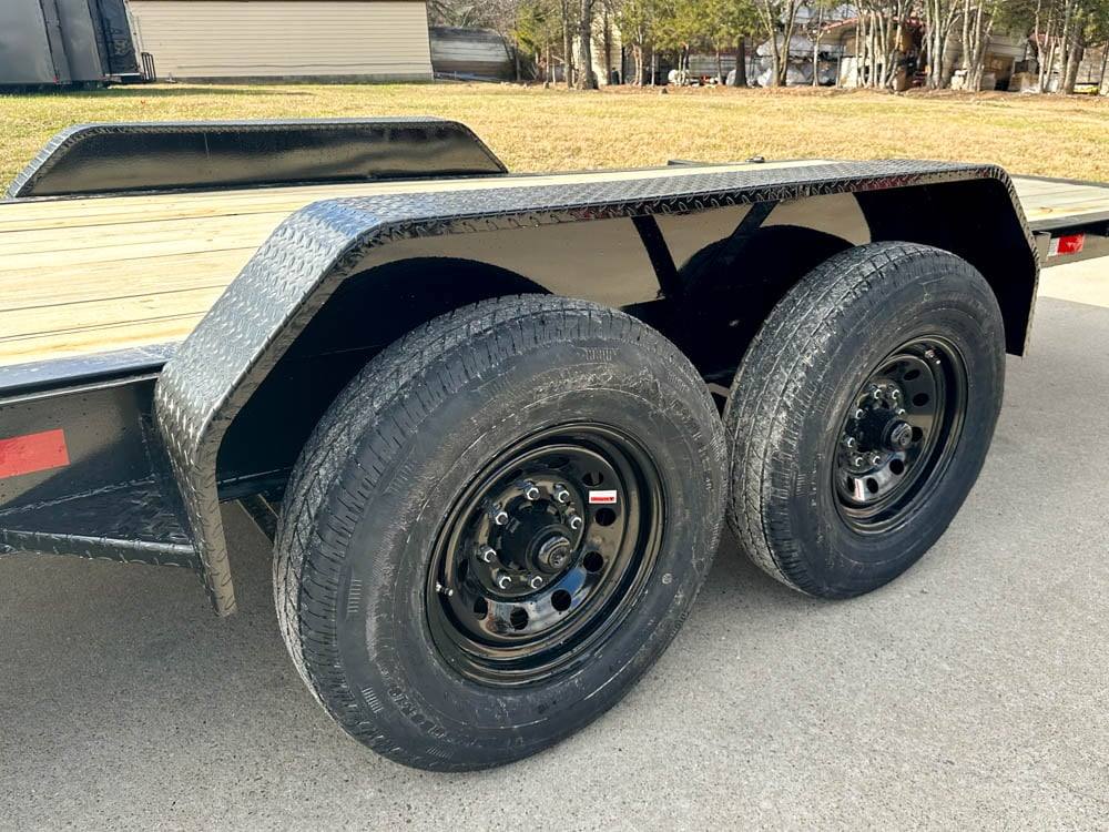 7x20 Heavy Duty Hydraulic Tilt Car Hauler Trailer (2) 7K Axles 14K GVW