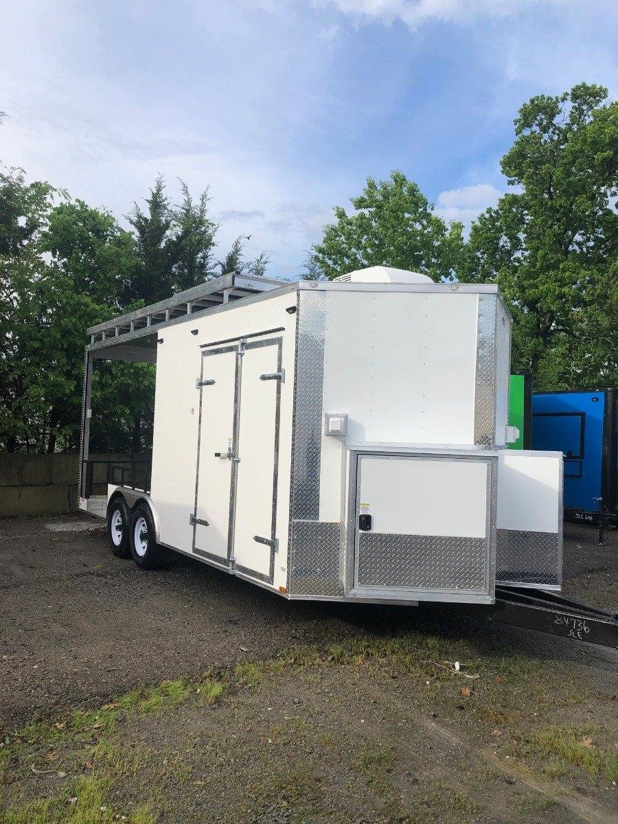 Custom 8.5' X 20' White Drone Trailer