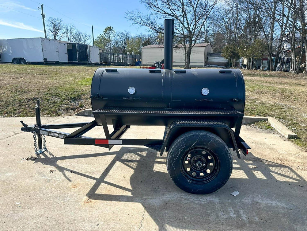 250 Gallon Pull Behind BBQ Charcoal Grill 3,500lb Axle