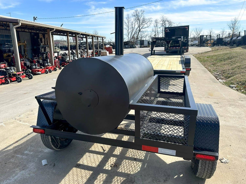 250 Gallon Pull Behind BBQ Charcoal Grill 3,500lb Axle