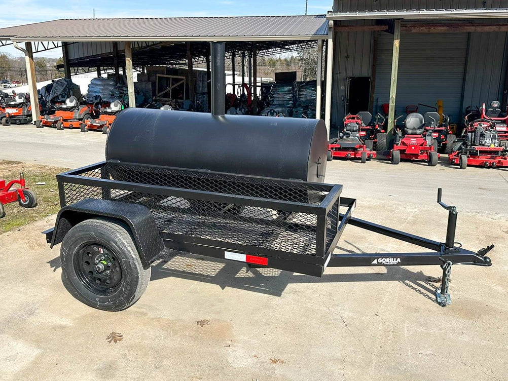 250 Gallon Pull Behind BBQ Charcoal Grill 3,500lb Axle