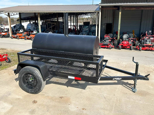 250 Gallon Pull Behind BBQ Charcoal Grill 3,500lb Axle