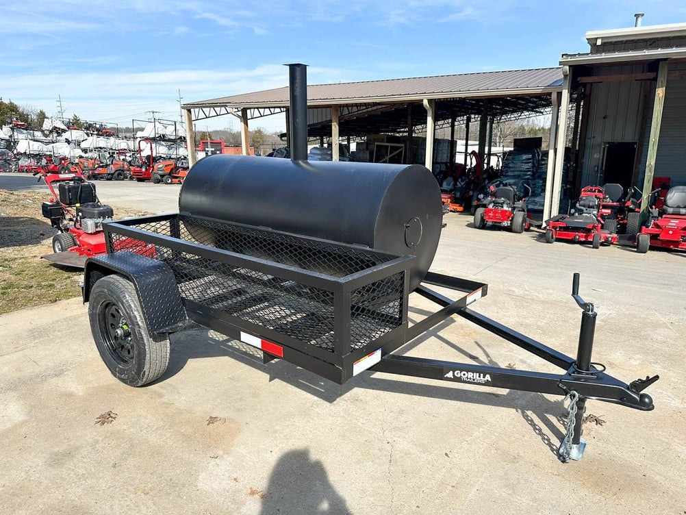 250 Gallon Pull Behind BBQ Charcoal Grill 3,500lb Axle